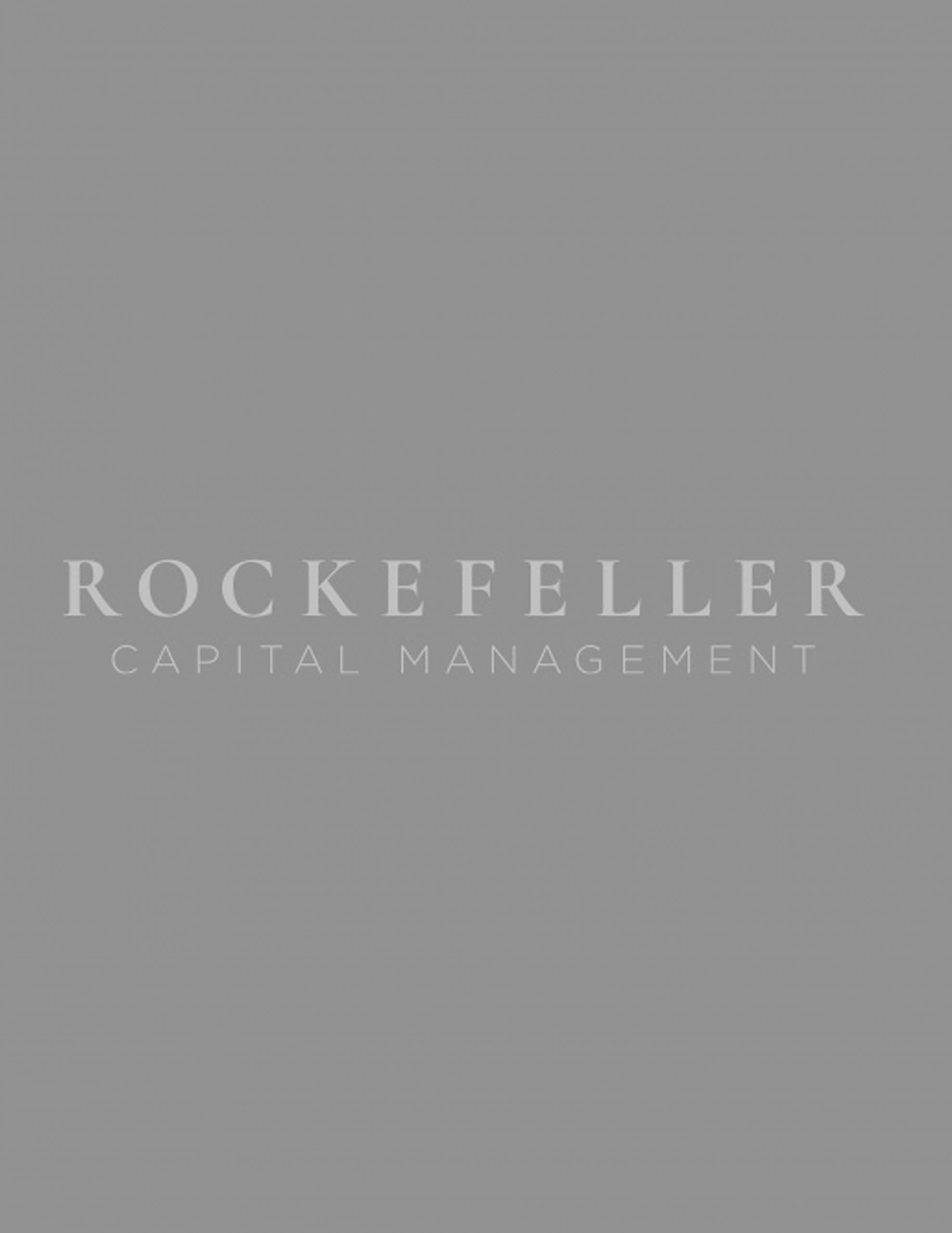 Samantha Zapoleon - Rockefeller Capital Management